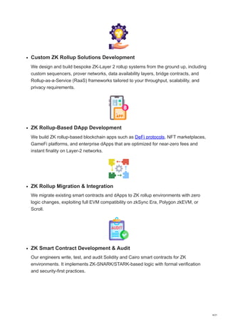 Custom ZK Rollup Development: Scalable Layer-2 Blockchain Solutions ...