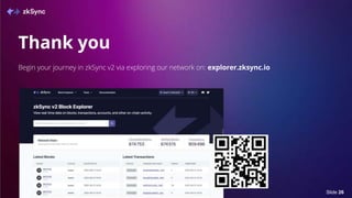 zkSync v2.0 for builders.pptx | Cloud Computing | Internet
