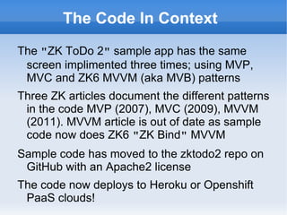 ZK MVVM, Spring & JPA On Two PaaS Clouds | ODP | Web Development | Internet
