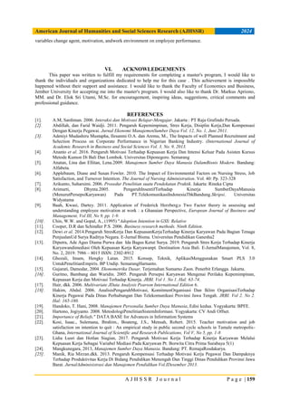 Analysis of the Role of Change Agent, Motivation, And Work Environment ...