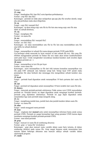Perintah dasar linux | PDF