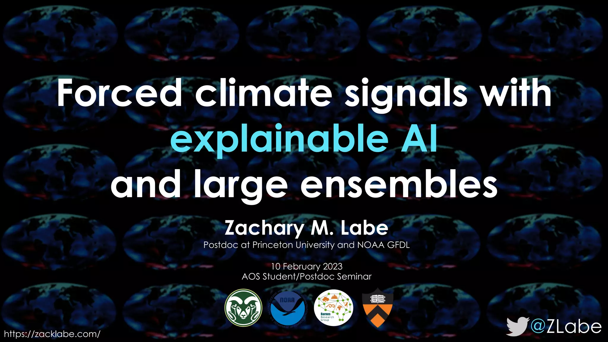Forced climate signals with explainable AI and large ensembles | PPT