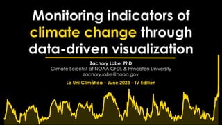 Monitoring indicators of climate change through data-driven visualization | PPT