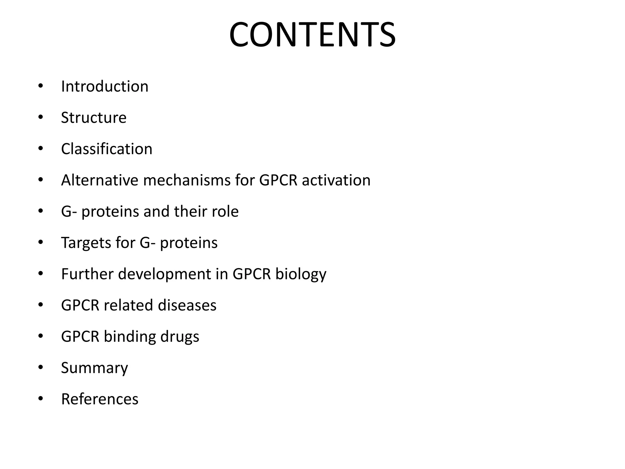 G protein coupled receptors | PPTX