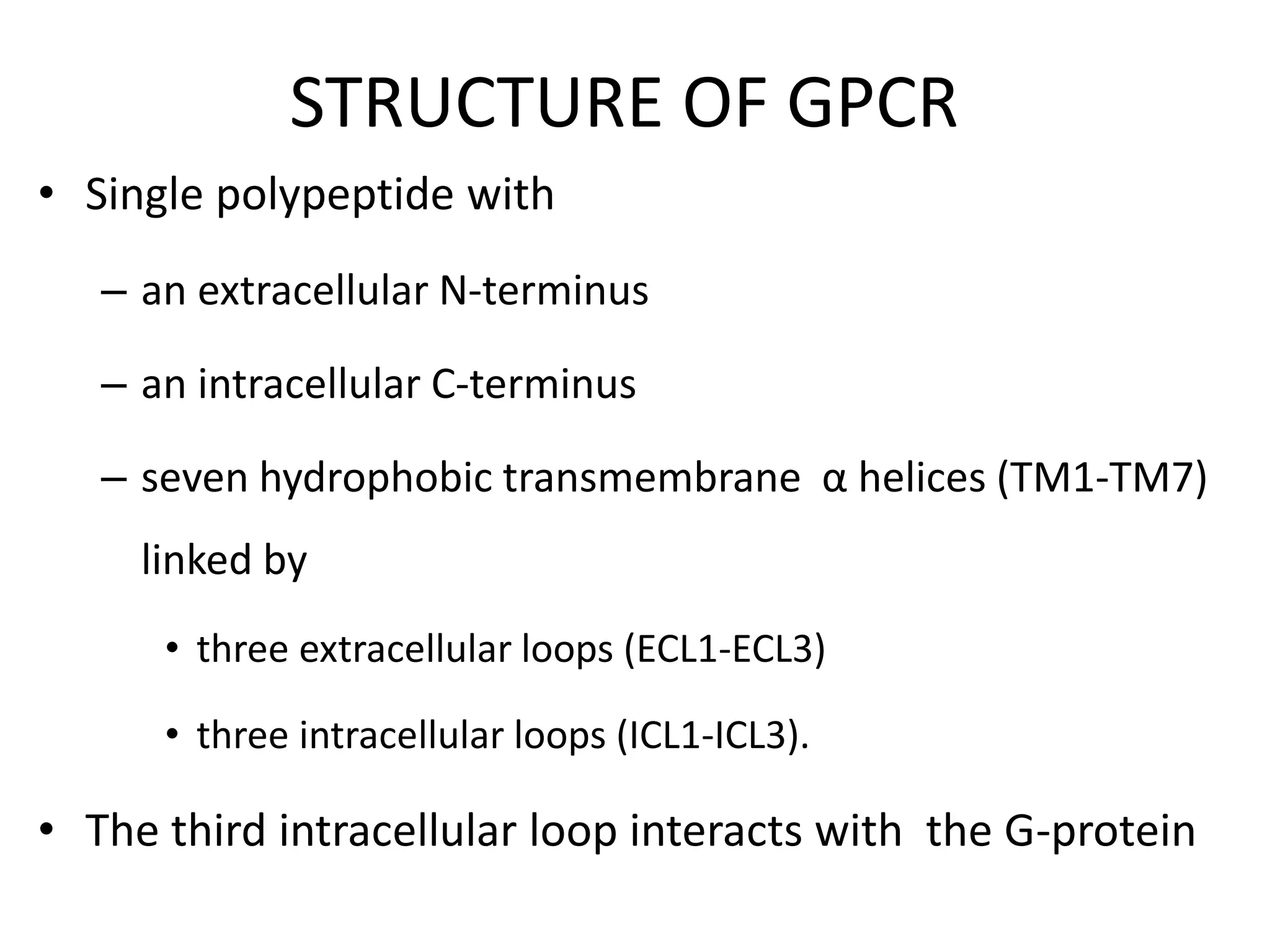 G protein coupled receptors | PPTX