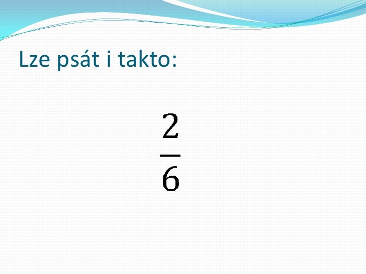 Zlomek krácení zlomků