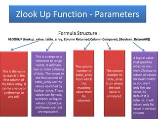 Zlookup function | PPTX | Computing | Technology & Computing