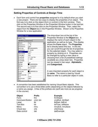 Visual basic databases | PDF