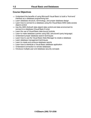 Visual basic databases | PDF