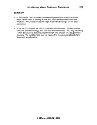 Visual basic databases | PDF