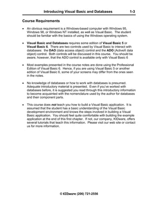 Visual basic databases | PDF