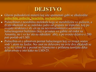 Zloupotreba na psihoaktivni gabi | PPSX