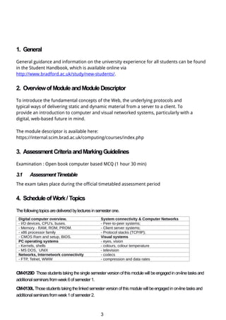 Module Handbook: Fundamentals of Internet Technology | PDF