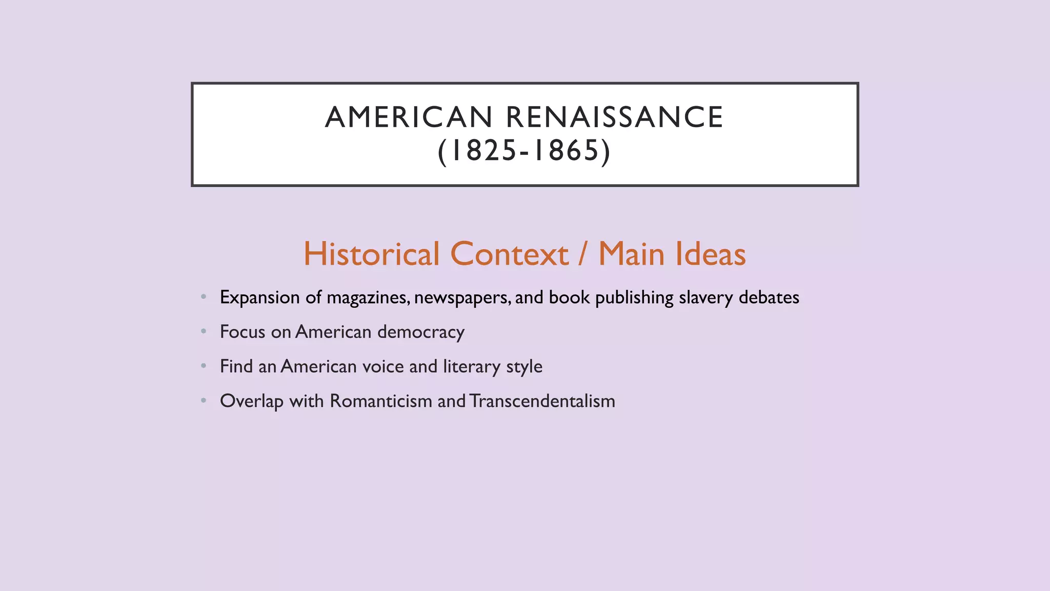 Week 3 American Literature Movements | PDF