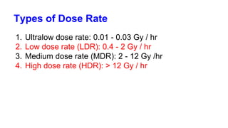 LDR and HDR Brachytherapy: A Primer for non radiation oncologists | PPTX