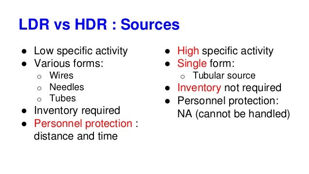 LDR and HDR Brachytherapy: A Primer for non radiation oncologists