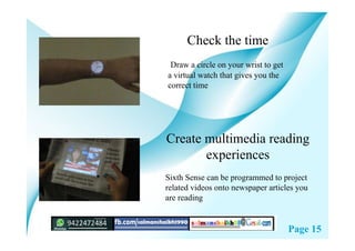 43 sixth sense technology | PPT