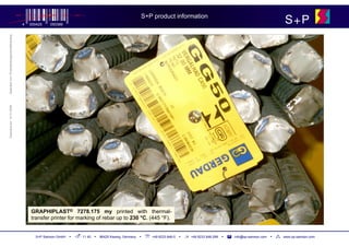 S+P Bar Steel identification - Stud Welding | PPT