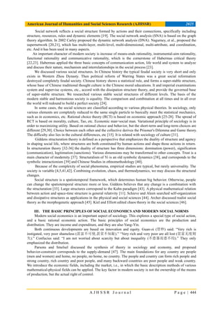 Modern Social Theories, Some Structures and Equations of Society | PDF