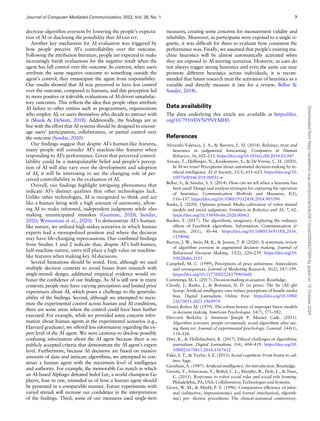 How do people react to ai failure? Automation | PDF