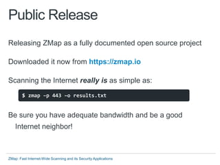 Zmap talk-sec13 | PPT