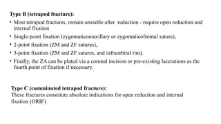 zygomatico complex and orbital fracture - brief notes | PPTX