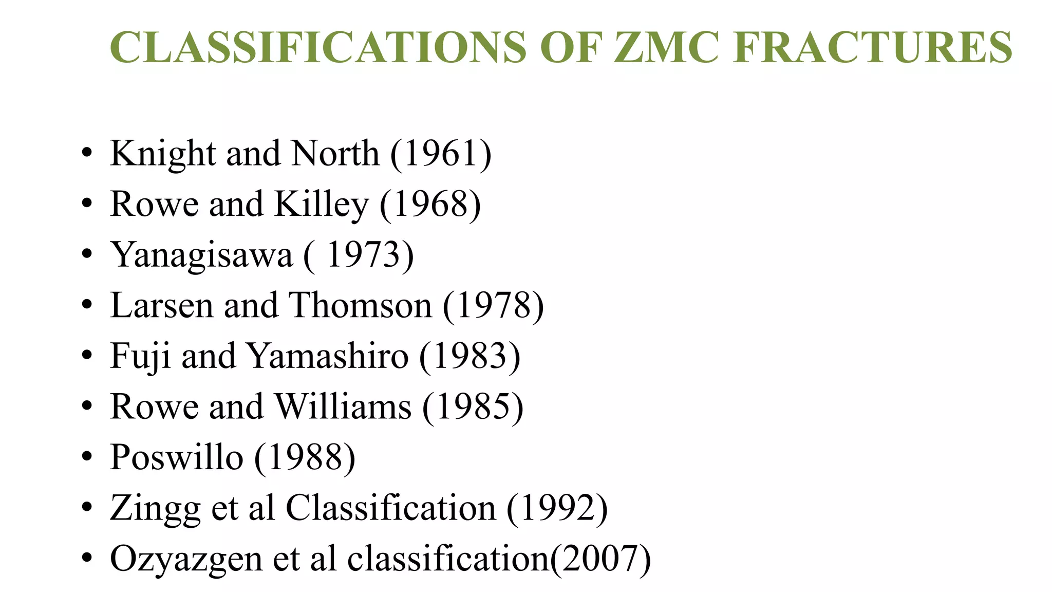 Zmc fractures and management | PPTX