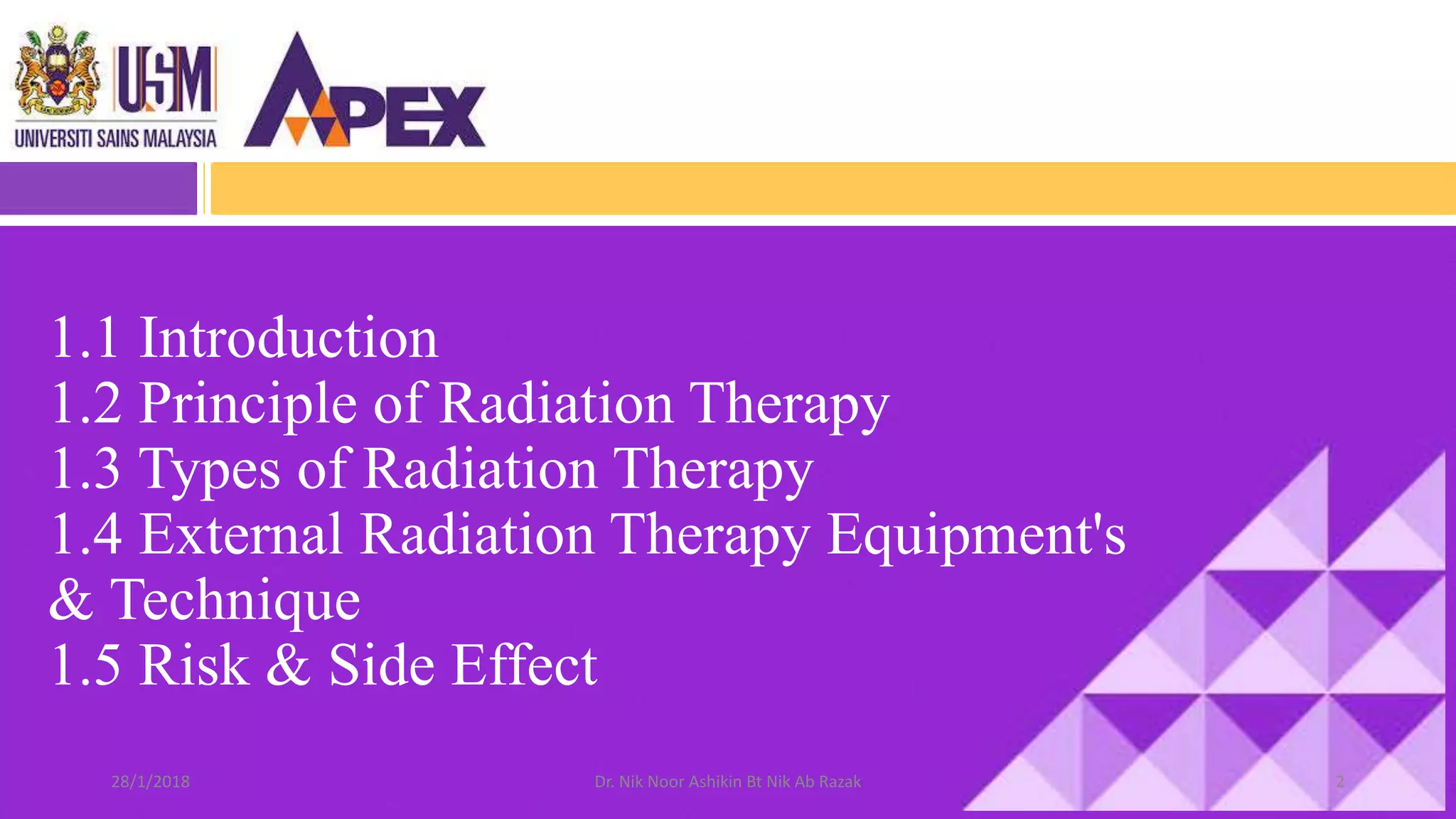 introduction of Radiotherapy | PPTX
