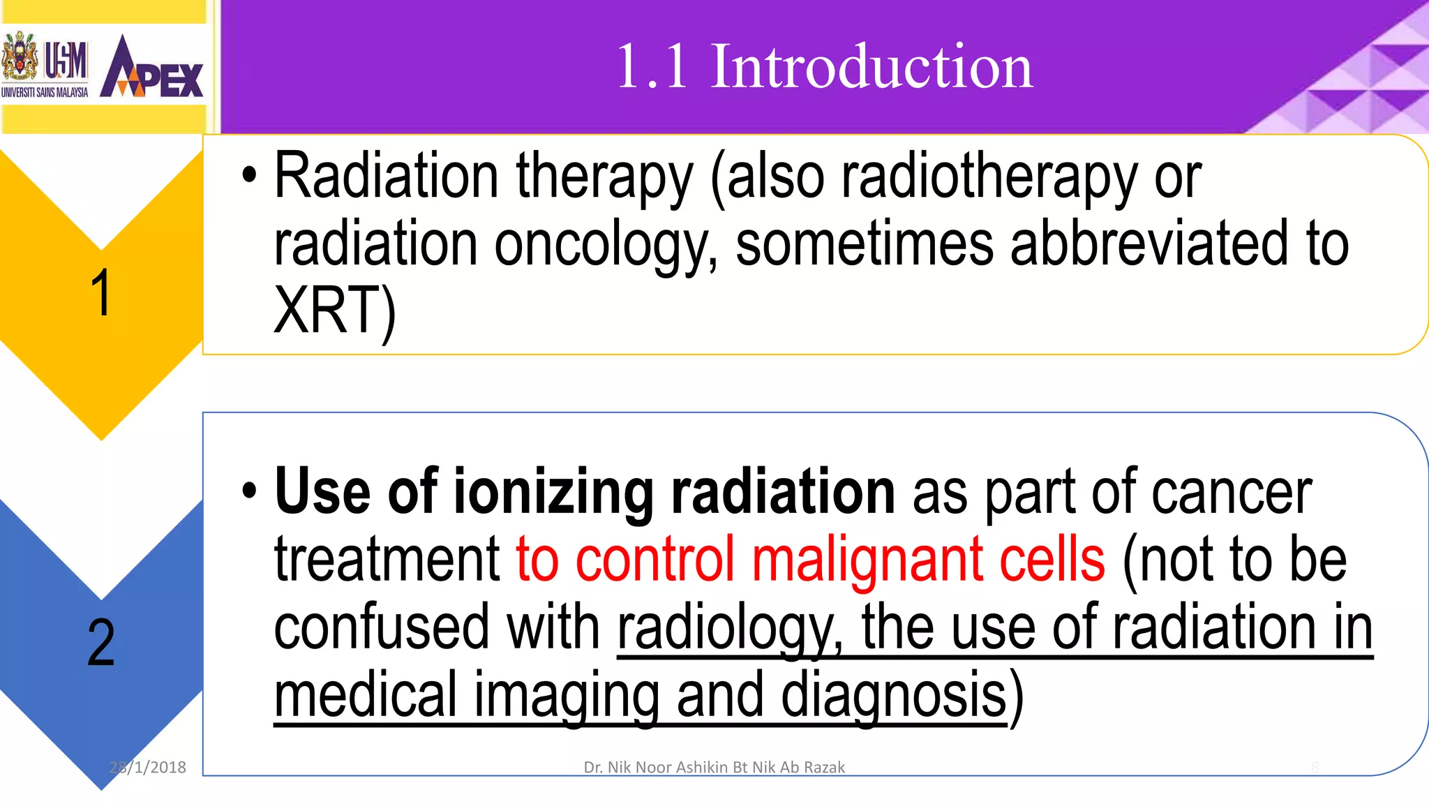 introduction of Radiotherapy | PPTX