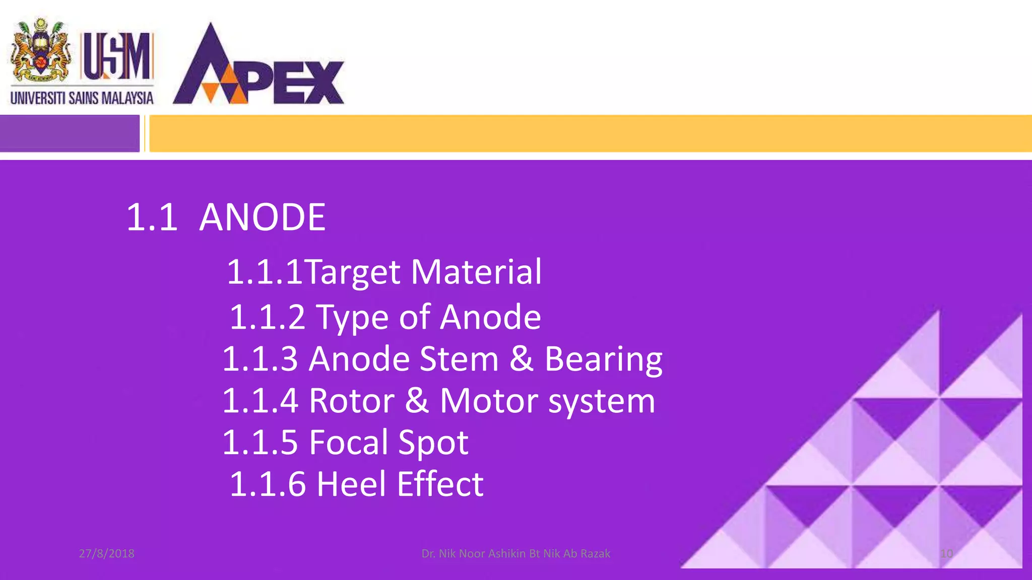 X-RAY TUBE (ANODE) | PPTX