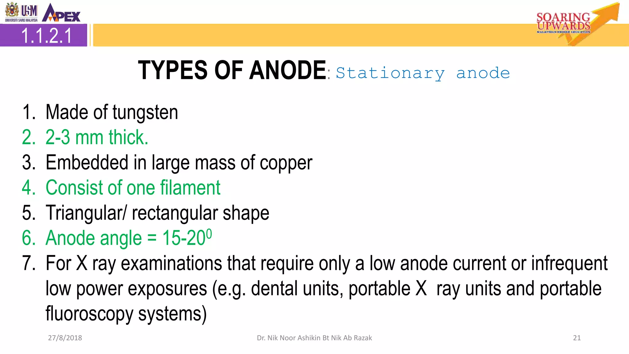 X-RAY TUBE (ANODE) | PPTX