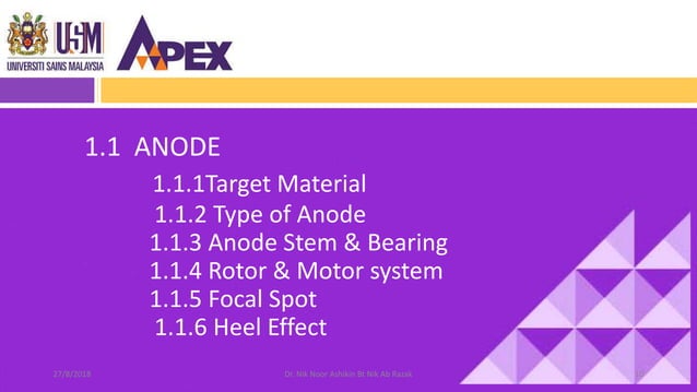 X-RAY TUBE (ANODE) | PPTX
