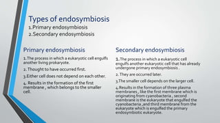 Endosymbiotic bacteria | PPTX
