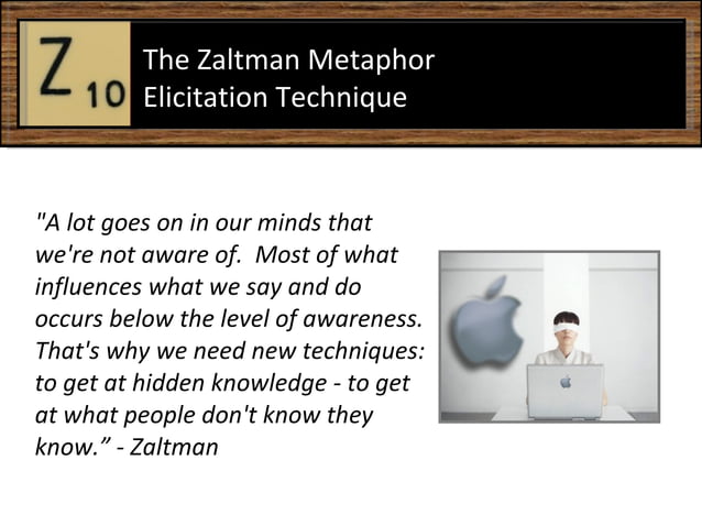 The Zmet Technique | PPT | Advertising Industry | Industries