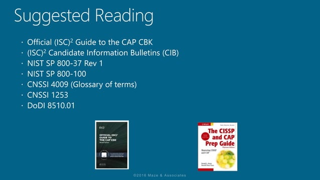 Understanding the Risk Management Framework & (ISC)2 CAP Module 1: Exam ...