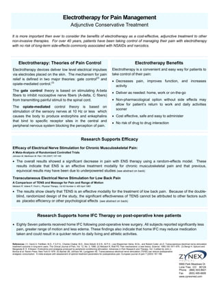 ZMPCZM016000.11.23 Electrotherapy for pain management | PDF