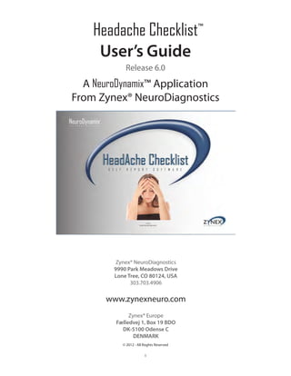 ZMPCZM019000.12.04 Head Ache User's Manual | PDF