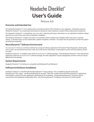 ZMPCZM019000.12.04 Head Ache User's Manual | PDF