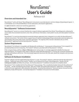 ZMPCZM019000.12.06 NeuroGames User's manual | PDF
