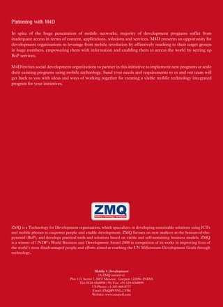 Technology for Development | PDF