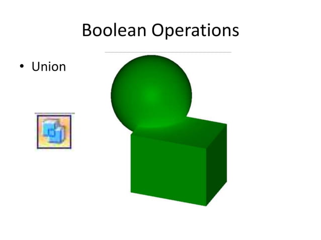 How to do Boolean Operations with Microstation | PPT
