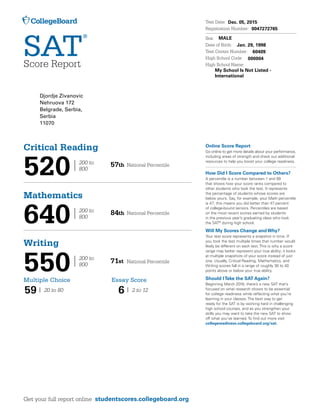 SAT Score | PDF