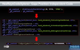 HexRaysCodeXplorer: make object-oriented RE easier | PDF