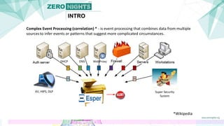 Security Events correlation with ESPER | PPT
