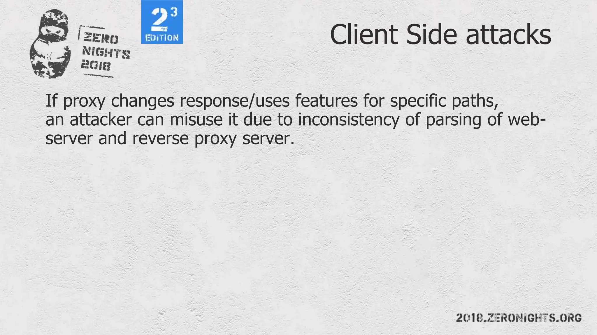 Reverse proxies & Inconsistency | PPTX