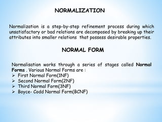 Fd & Normalization - Database Management System | PPTX