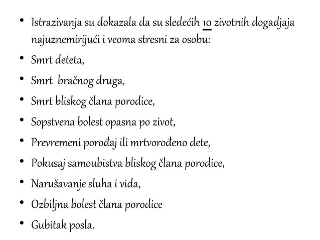 ZNACAJ EMOCIJA ZA MENTALNO ZDRAVLJE | PPT