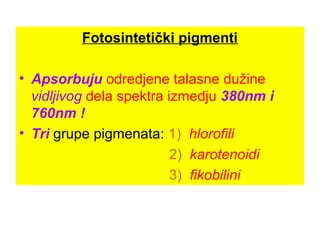 Značaj vode za život biljaka,transpiracija i fotosinteza | PPT