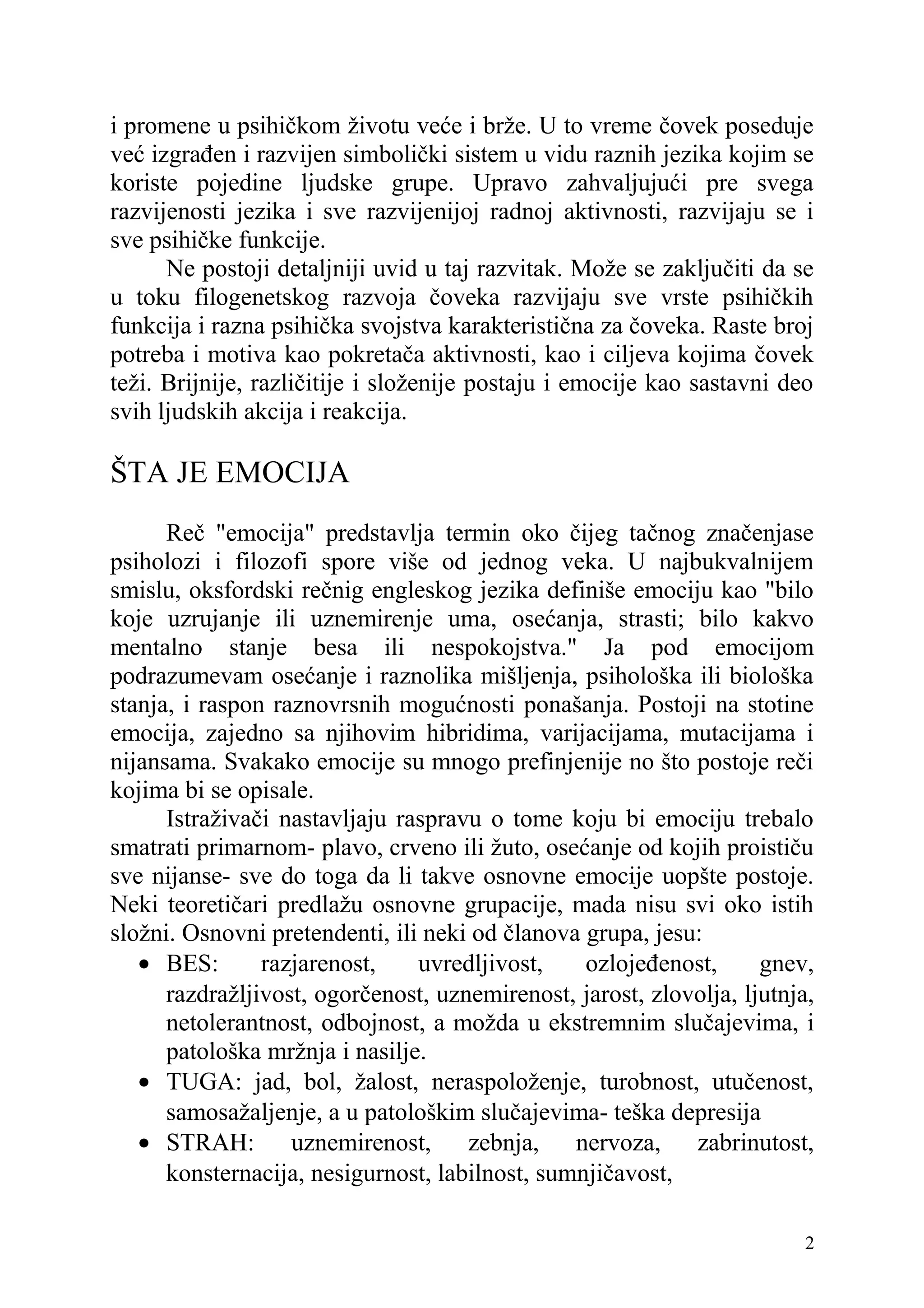 Znacaj emocija za mentalno zdravlje | PDF