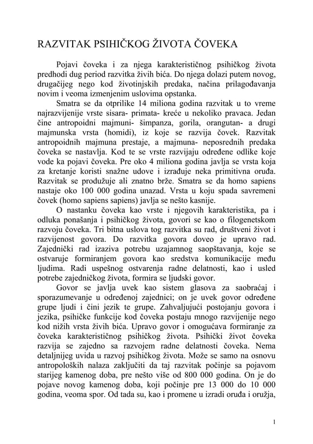 Znacaj Emocija Za Mentalno Zdravlje Pdf
